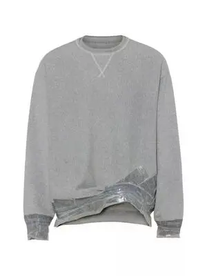 MAISON MARGIELA Crewneck Sweater With Paint Effect