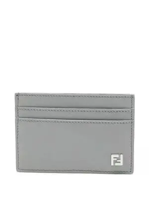 Fendi Ff-motif Cardholder - Grey