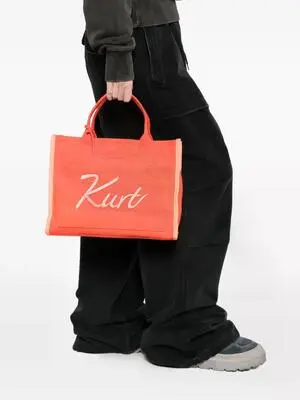 Kurt Geiger Signature Medium Tote Bag - Orange