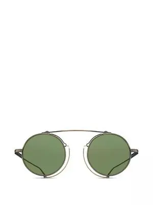 Matsuda Brow Bar Round Sunglasses