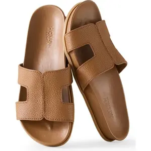 HAVEN WELL WITHIN Leather Cutout Slides - Rope