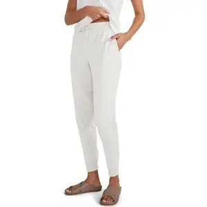 HAVEN WELL WITHIN Organic Cotton Interlock Joggers - White