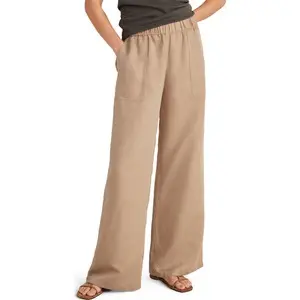 HAVEN WELL WITHIN Linen Blend Dobby Wide Leg Pants