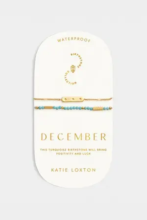 KATIE LOXTON Birthstone Bracelet With Turquoise - December