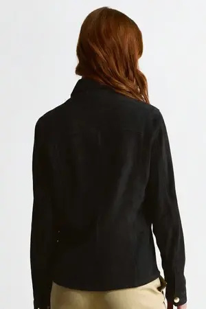 FURNIQ UK Sabine Suede Shirt Jacket