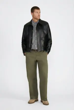 FURNIQ UK Maddox Leather Jacket - Black