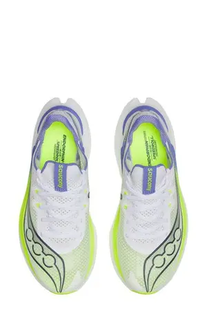 Saucony Endorphin Pro Racing Shoe - White/iolite