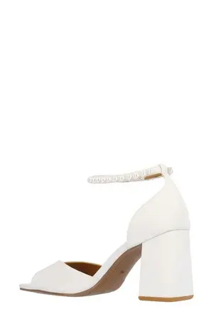 J. Reneé Nerida Ankle Strap Sandal - White