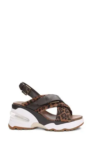 Ash Dixie Bis Slingback Sandals - Leopard
