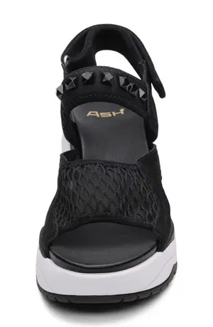 Ash Diva Slingback Platform Sandal - Black