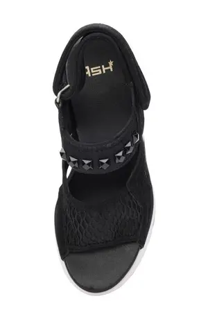 Ash Diva Slingback Platform Sandal - Black