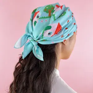 CENTINELLE House Cotton Silk Bandana - Blue