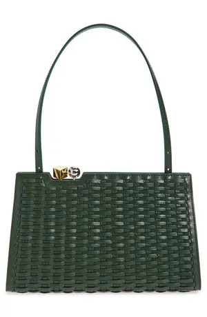 Jacquemus La Pochette Salon Leather Handbag - Dark Khaki 580