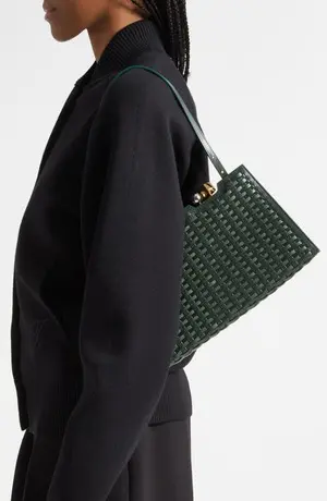 Jacquemus La Pochette Salon Leather Handbag - Dark Khaki 580