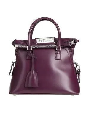 MAISON MARGIELA Handbag In Leather - Purple