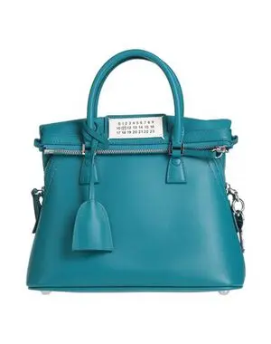 MAISON MARGIELA Handbag In Leather Turquoise