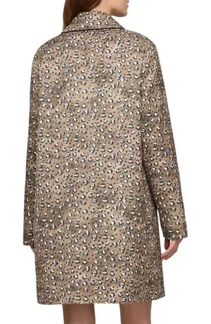 Lafayette 148 New York Leopard Print Twill Coat