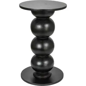 STORIED HOME Over-sized Bubble End Table - Black