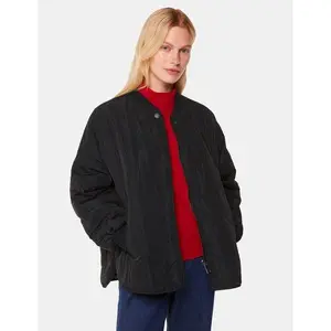 Whistles Ida Short Quilted Coat - Black