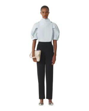 LANVIN Compagnon Small Asymmetrical Leather Bag