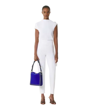 LANVIN Compagnon Medium Asymmetrical Bag - Blue