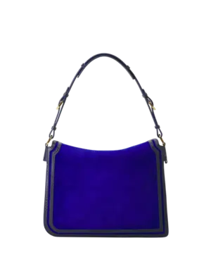 LANVIN Compagnon Medium Asymmetrical Bag - Blue