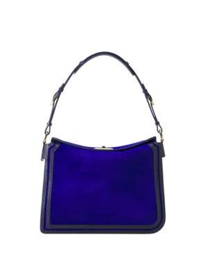 LANVIN Compagnon Medium Asymmetrical Bag - Blue