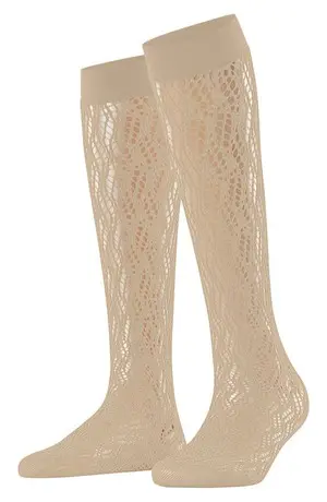 Falke Pure Shore Knee High Socks - Porcelain