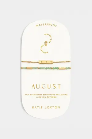 KATIE LOXTON Birthstone Bracelet - August