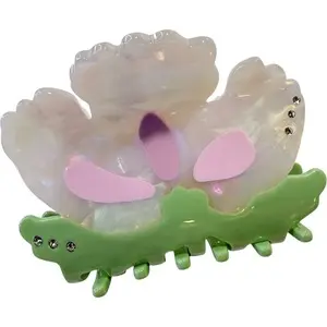 CENTINELLE Tropical Orchid Hair Claw - Green