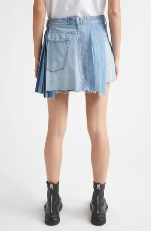 KURO Remake Mark Xiii Denim Miniskirt - Indigo