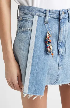 KURO Remake Mark Xiii Denim Miniskirt - Indigo