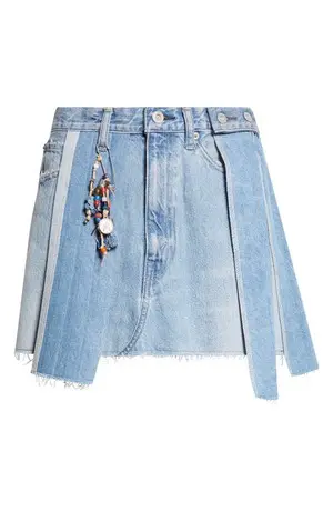 KURO Remake Mark Xiii Denim Miniskirt - Indigo