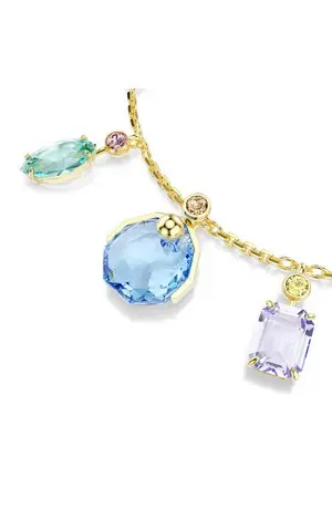 SWAROVSKI Gema Crystal Charm Line Bracelet - Gold/multi