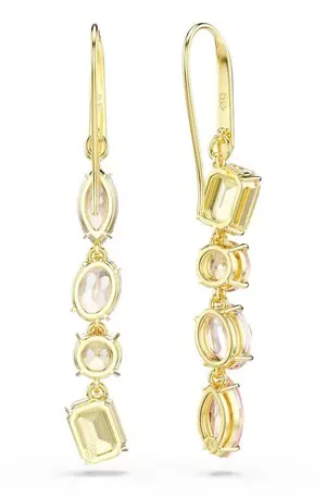 SWAROVSKI Gema Mismatched Drop Earrings - Gold/multi