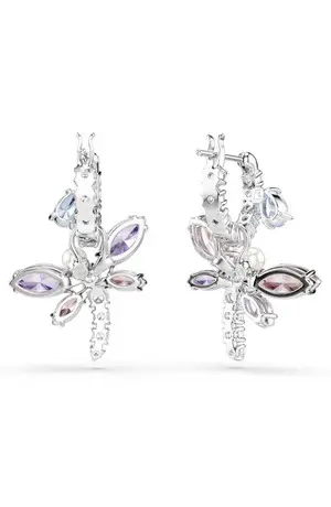 SWAROVSKI X Ariana Grande Crystal Drop Huggie Hoop Earrings