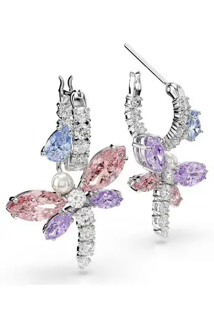 SWAROVSKI X Ariana Grande Crystal Drop Huggie Hoop Earrings