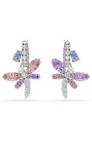 SWAROVSKI X Ariana Grande Crystal Drop Huggie Hoop Earrings