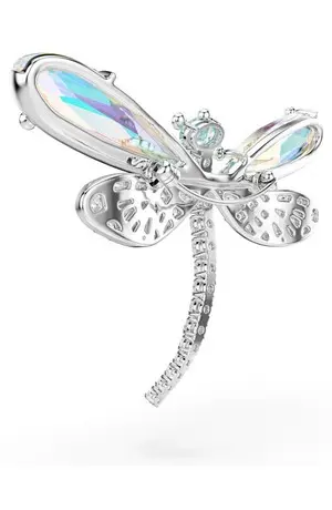 SWAROVSKI Crystal Hair Comb - Silver/green