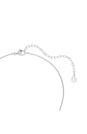 SWAROVSKI Crystal Faux Pearl Necklace And Earrings Set - Silver/white