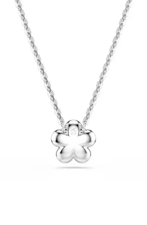 SWAROVSKI Angelic Crystal Faux Pearl Necklace - Silver/white