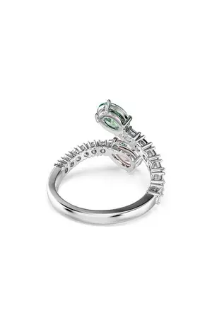 SWAROVSKI X Ariana Grande Rhodium-plated Bypass Ring - Silver/multi