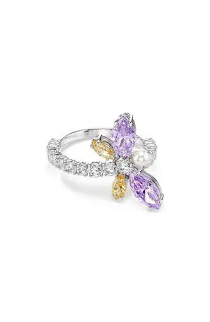 SWAROVSKI X Ariana Grande Multicolor Crystal Ring - Silver/multi
