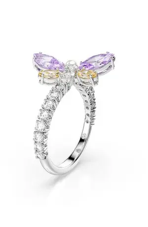 SWAROVSKI X Ariana Grande Multicolor Crystal Ring - Silver/multi