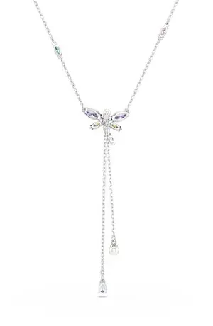 SWAROVSKI X Ariana Grande Y-necklace - Silver/multi
