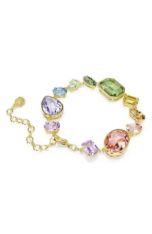 SWAROVSKI Gema Crystal Bracelet - Gold/multi