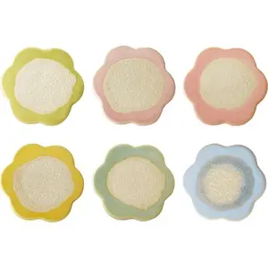 STORIED HOME 6-piece Flower Shaped Trivet - Cream