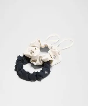 Lululemon Convertible Headband Scrunchies - True Navy/light Ivory
