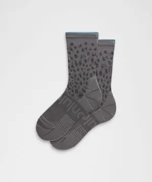Lululemon Power Stride Crew Socks Point Grey/ocean Wave