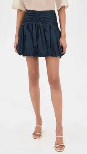 Cinq À Sept Kaldi Bubble Mini Skirt - Navy
